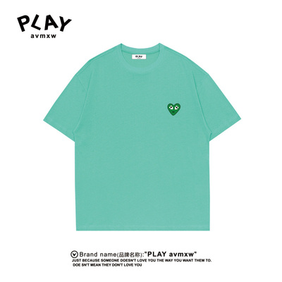 PLAYAVMXW短袖男女圆领纯棉T恤