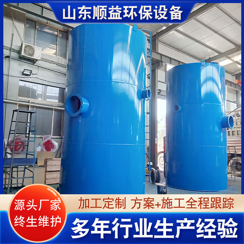 循环水旁滤设备 重力式无阀过滤器 一体化无动力过滤器虹吸反冲洗