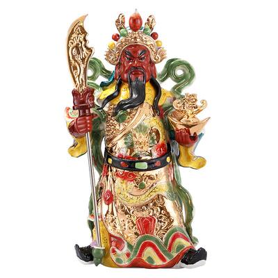家陶瓷关NIZ公佛像武财关公厂神像供奉家用关二爷瓷像摆神件