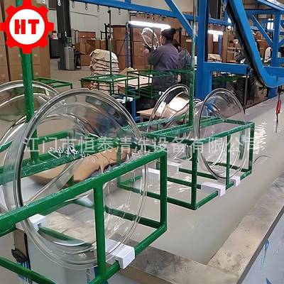 供应VIO可配喷淋功能 挂广东悬链干式除选油除污超声波清洗烘流水