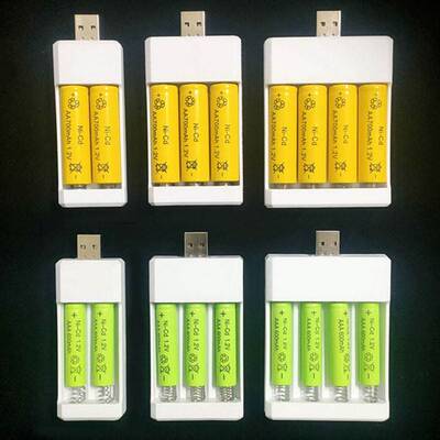 1/2Pcs USB Battery Charger For AA/AAA Rechargeable Batteries