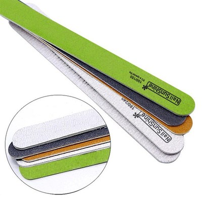 Colorful Nail Files 80/320 Wood Thick Sandpaper Nails File B