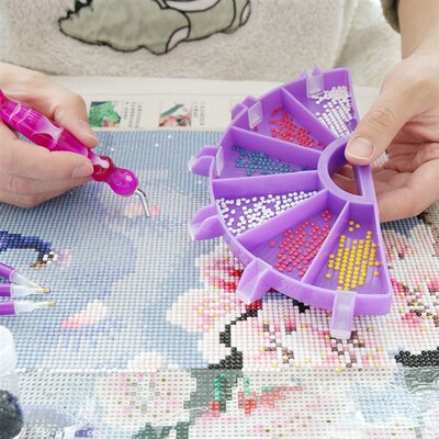 极速6 Grid Palette Diamond Painting Tray Kits Large Capacity