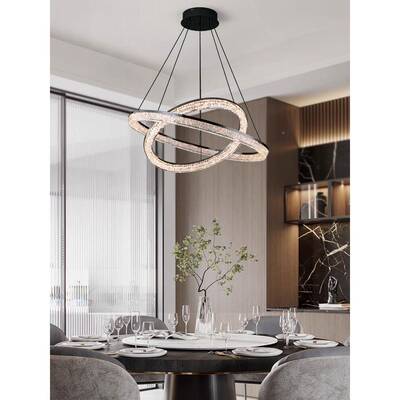 8590极意式简轻奢主客厅灯吊灯现简约餐厅高亮护眼代大厅圆环全光