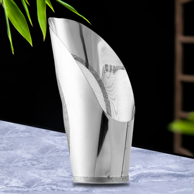 不锈钢 桶铲筛土铲筛铲园艺铲盆栽 盆景专用工具筒铲花铲圆筒铲杯