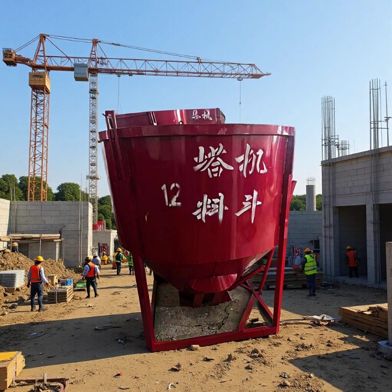 圆形加厚混凝土料斗 建筑工地歪嘴水泥砂浆漏斗 大型塔机灰斗