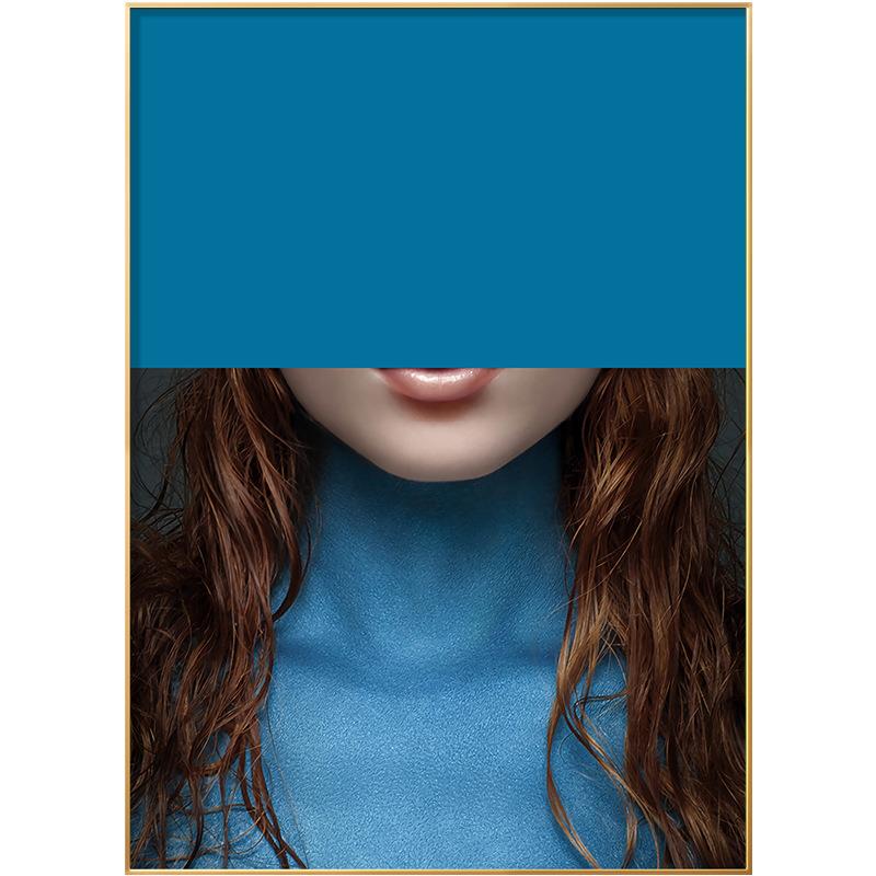 浴室酒店装饰画摄影室美容院壁画服装店挂画人物创意洗手间晶瓷画