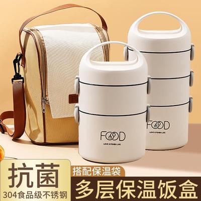 Portable Stainless Steel Thermal Lunch Box Lunchbox