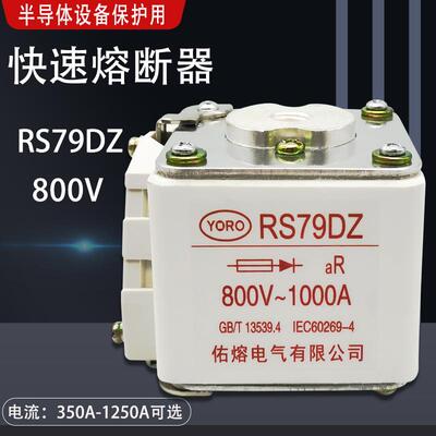 半导体保护用快速熔断器RS79DZ1000A1100A1200A1250A保险800V