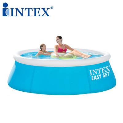 INTEX 28101碟形水池游泳池 充气圆形家庭儿童戏水泳池