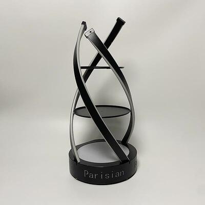 新铁艺三15351盘层小吃盘点麻花形水果架创意酒吧K款TV多层心果架