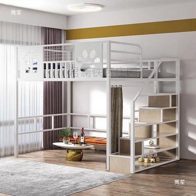 高架8404床单床上层成人楼高阁艺低床交错式上下空儿童床铁子母床