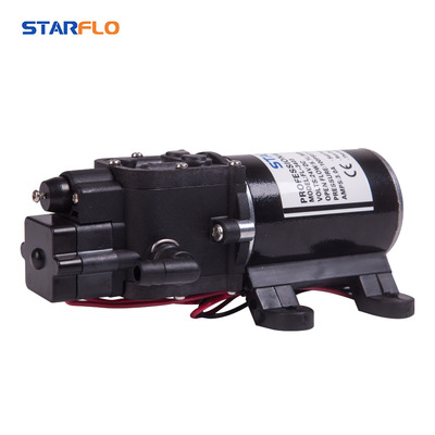 带压力开关12V/24V100W高压洗车泵 直流自吸增压电动隔膜泵洗车泵