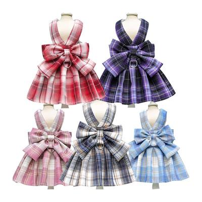 博美专用jk裙子衣服溜狗狗牵引绳背心式胸抱婴袋遛狗绳狗炼小型幼