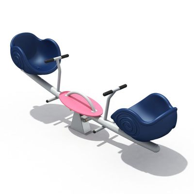 新款户外儿童游乐设备室外娱乐玩具无动力蜗牛跷跷板