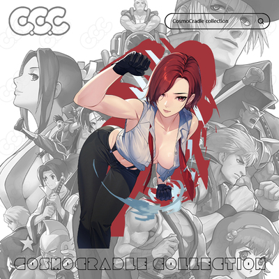 SNK游戏系列 拳皇系列 凡妮莎 UV转印防水贴纸