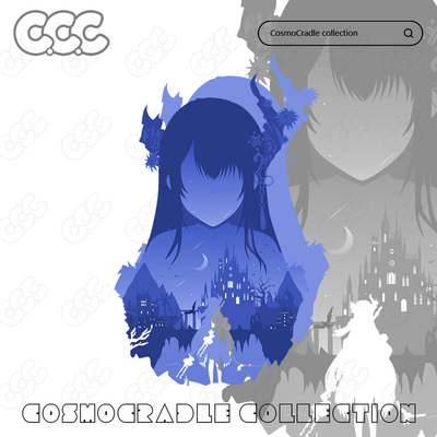 剪影系列 hololive 纳瑞莎·雷文克罗夫特 UV转印防水贴纸