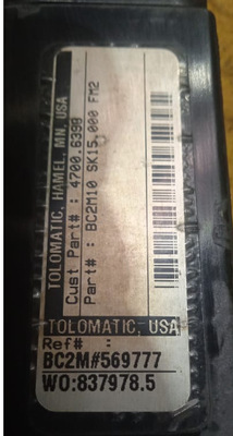 TOLOMATICBC2M#569777BC2M10SK15.00FM2=BC210 TP SM381.000 FM2
