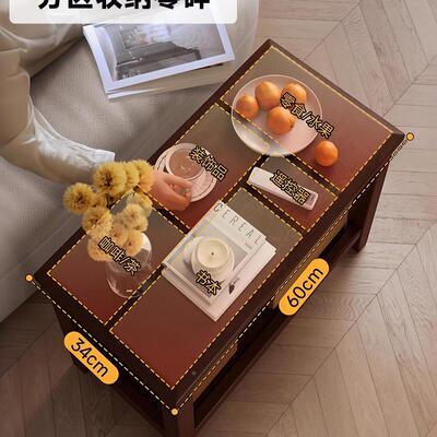 沙发角13417边几实木柜家用茶几床头置物架小子小户型茶桌边几侧边桌J*