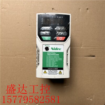 尼得科CT变频器M200-01200033A单相220V 0.55KW质现货 功能包好