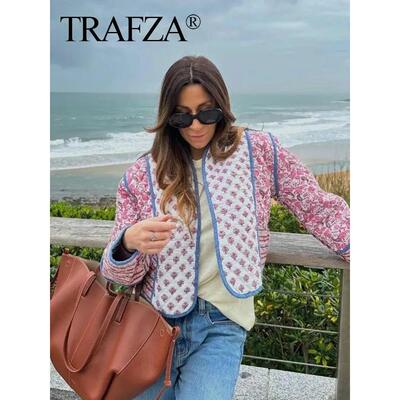 women jacket cardigan coat best cotton vintage floral winter