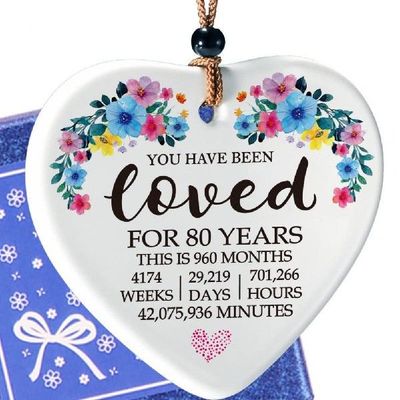 Mom Anniversary Hanging Decor 80th Birthday Gifts for Women