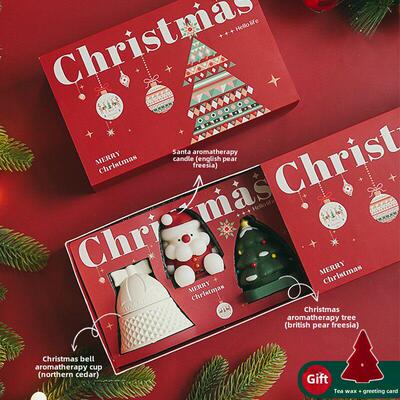 圣诞香薰蜡烛礼盒套装candle手工氛围感圣诞节摆件香氛礼物送朋友