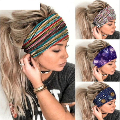 Wide Headband Print Wide Headwrap Headpiece Hairband Ladies