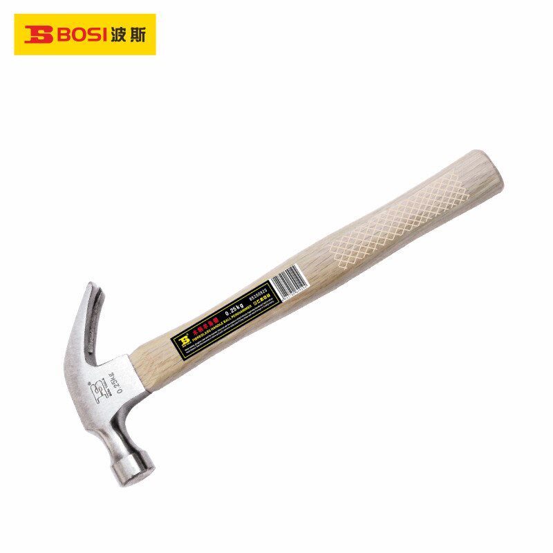 波斯工具 木柄羊角锤 起钉羊角锤安全锤铁锤子榔头救生安全锤