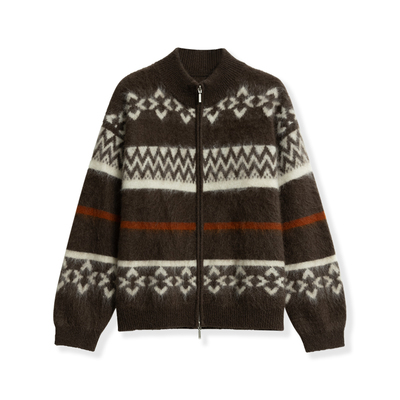 【花花推荐】轻奢原创复古费尔岛针织毛衣开衫7963-354-A532