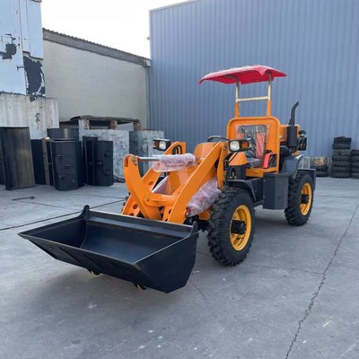 wheel loader 轮式小铲车装载机四驱 全地形建筑工程抓木机