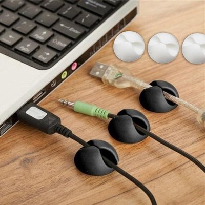 20 Pcs Cable Winder Organizer Cable Clip Desk Tidy Organiser