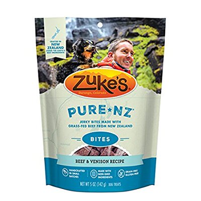极速Zukes PureNZ Jerky Bites New Zealand Recipe Dog Treats
