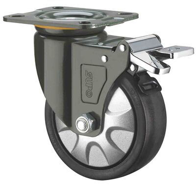 SUPO/向荣动力 6寸 带双刹车 PA 尼龙 万向 脚轮J05S-01A-150-662