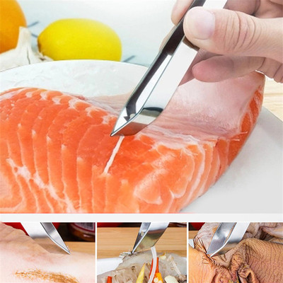 4YANG Stainless Steel Fish Bone Tweezers Remover Pliers Pinc