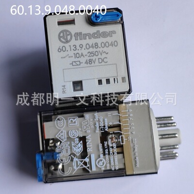 60.13.9.048.0040全新FINDER 全新 功率, 3PDT, 48 VDC, 10 A