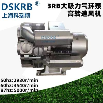 污水处理曝气用3RB750-3AAT67 380V11KW回转式高压旋涡气泵真空泵