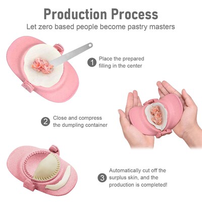 好货7Pcs Dumpling Mould Empanadas Press Mold Maker Set Dumpl