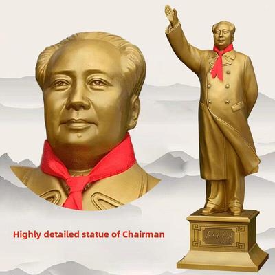毛主席铜像挥舞铜像客厅办公室伟人饰品主席纯铜饰品主席雕像造型