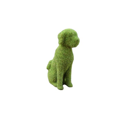 极速Green simulation flocking puppy ornaments European outdo