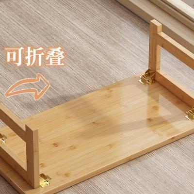 阳炕桌茶几免装折叠矮茶桌楠HYR竹榻榻飘窗米实家木懒人用炕几日