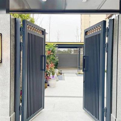 中式铝合大金庭院门别墅外铁艺围墙新XUQ花园门农户村自建房门顶