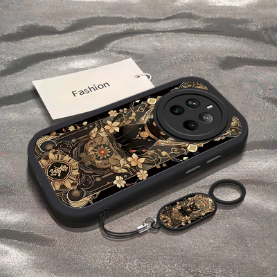 适用真我12pro手机壳13realme11por+新款V20招财猫猫OPPOV30t全包防摔真我10硅胶v23i女v15外壳v11s男V3v25