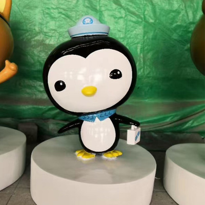 优质耐用精美企鹅玻璃钢雕塑水族馆设计安装海洋主题乐园海洋馆