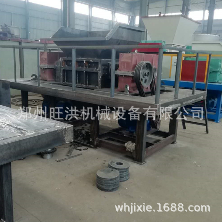 废旧塑料筐编织袋粉碎机 餐厨垃圾撕碎机 废钢铁压块钢筋撕碎机