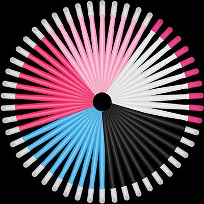 50 Pieces Rubber Nail Cuticle Pusher Plastic Handle Nail Cle