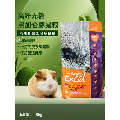英国布格斯黑加仑低温烘焙鼠粮