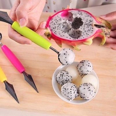 2 In1 Dual-head Stainless Steel Carving Knife Fruit