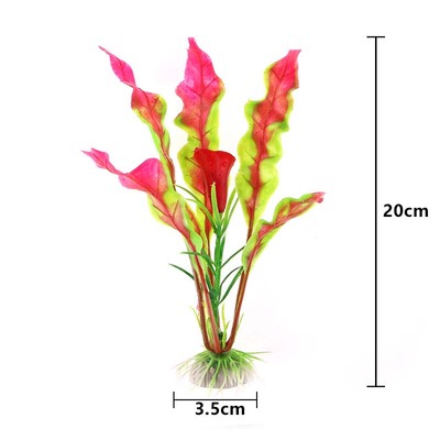 Aquarium Artificial Plants Fish Tank Decoration Flower Lotus