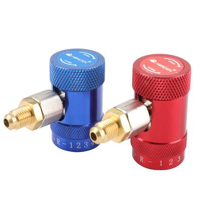 美规汽车空调加氟快速转接头R1234yf冷媒加液接头
